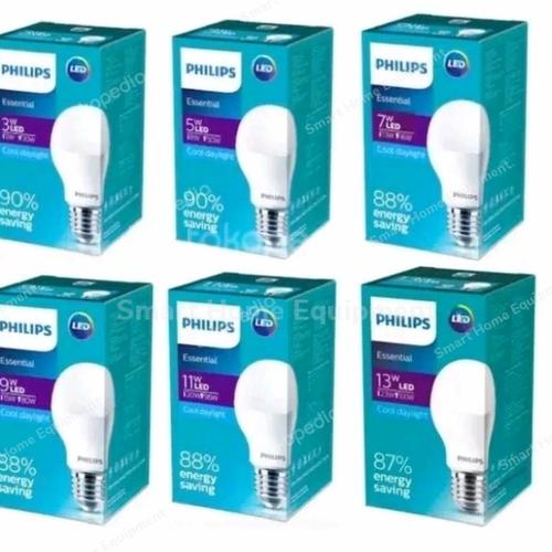 Jual Lampu Philips Led Bulb Essential 3W 5W 7W 9W 11W 13W Original - 3W ...