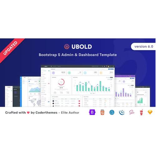 Jual Bootstrap 5 - Ubold v6.0 Admin Dashboard HTML Template & Landing Page - DVD - Kab. Gresik ...