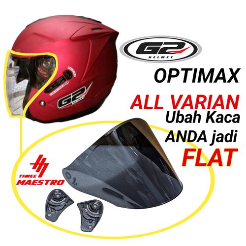 Jual Kaca Helm G2 OPTIMAX Visor FLAT venom open g2 optimax visor ...