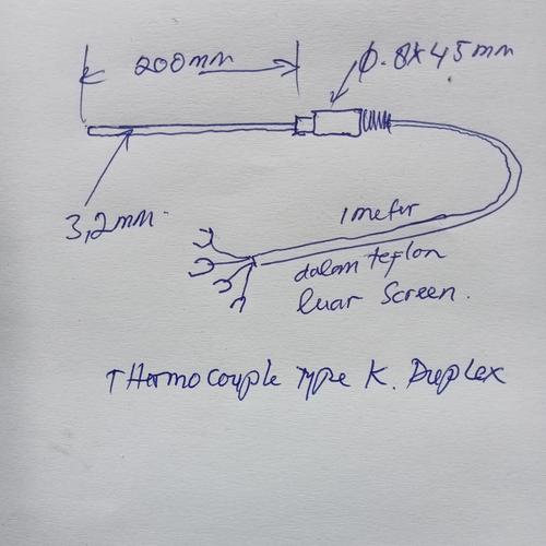Jual thermocouple type K Duplex - Kota Bekasi - therm | Tokopedia