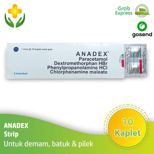 Jual Anadex Strip 10 Tablet Obat Batuk Pilek Demam Flu - Kab. Sidoarjo ...