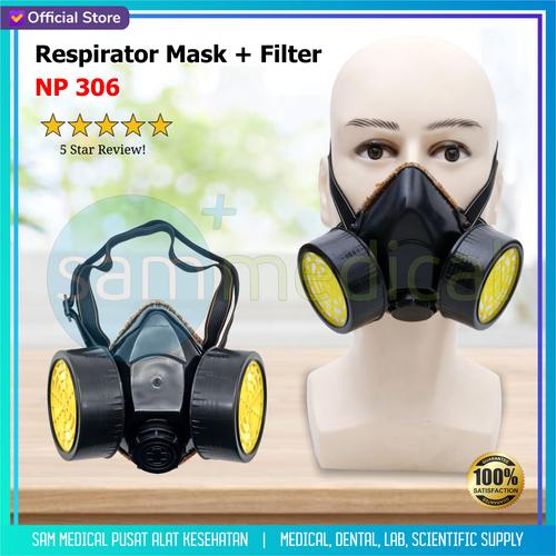 Jual RRC Respirator Mask NP 306 + Filter - Kota Bandung - SAM MEDICAL ...