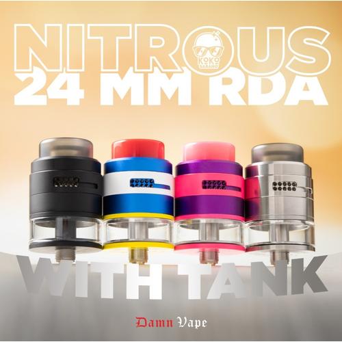 Jual Nitrous 24MM RDA with TANK by Sarang Vapers x DamnVape - Nitros ...