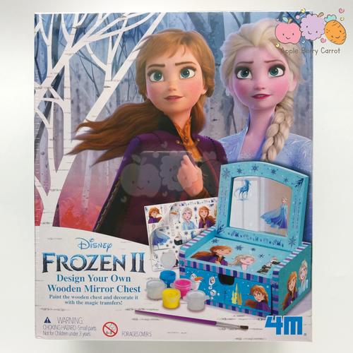 Jual 4M Disney Frozen II design your own Wooden mirror Chest elsa anna ...