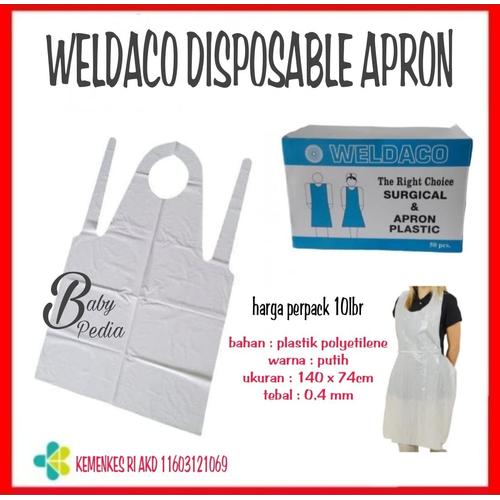Jual Apron Plastik Tebal - Apron Disposable - Celemek Plastik - Apron ...