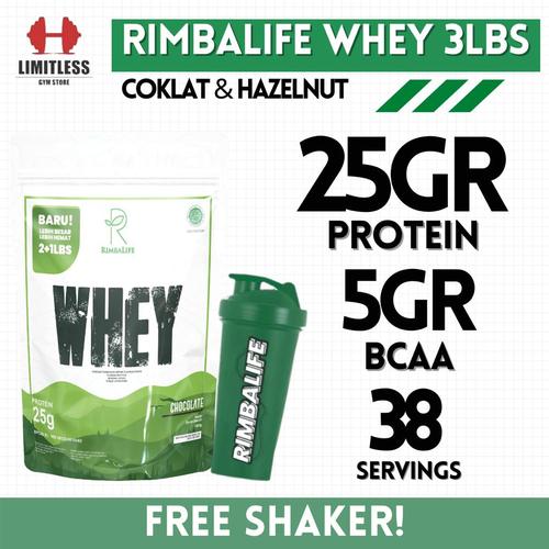 Jual Whey Protein By Rimbalife Rimba Whey Rimbawhey 3 lbs lb 3lbs 3lb ...
