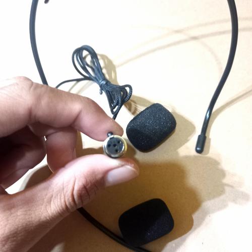 Jual microphone headset bando mini xlr 4pin for shure kualitas bagus ...