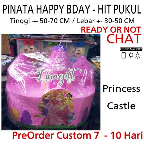 Jual PINATA BIRTHDAY/ ULANG TAHUN PRINCESS CASTEL/ ISTANA PUTRI READY ...