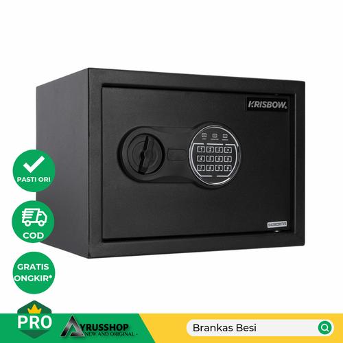 Jual Krisbow Brankas 31x20x20 Steel Safe Deposit cash box safety box ...