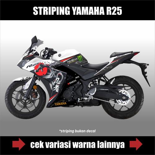 Jual STRIPING MOTOR R25 OLD / DECAL STIKER SEMI FULL BODY YAMAHA R25 V1 ...