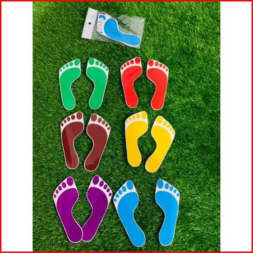 Jual Sticker Tapak Kaki footstep Stiker telapak Kaki Anak JAGA JARAK ...