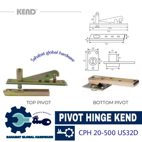 Jual Pivot Hinge KEND CPH 20-500 Weight 170kg || Engsel Pivot centre ...