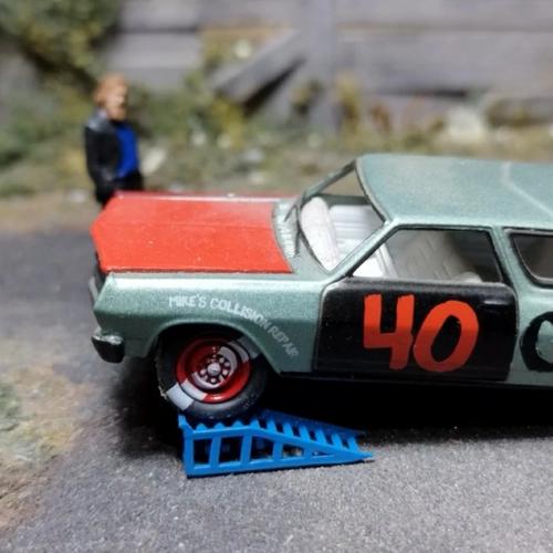 Jual Accessories Diorama Diecast Car Ramp Besi Baja Siku Skala 1:64 ...