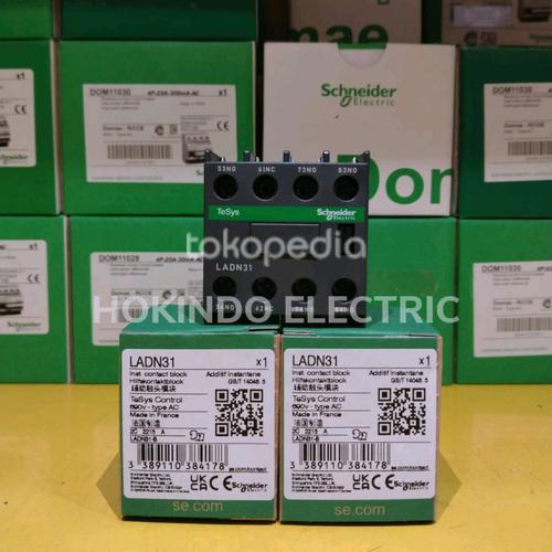 Jual Auxiliary Contact Block Schneider LADN31 Kontak Bantu 3NO 1NC LADN ...
