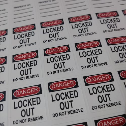 Jual Loto Safety Padlock - Lockout Tagout Sticker - English - Jakarta ...