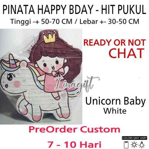 Promo PINATA HAPPY BIRTHDAY ULANG TAHUN UNICORN READY GOJEK GRAB ...