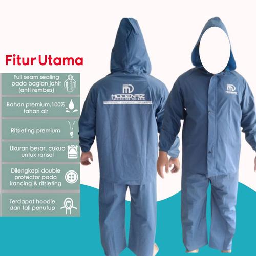 Jual Jas Mantel Hujan Model Setelan Cocok Untuk Pria Wanita Dewasa ...