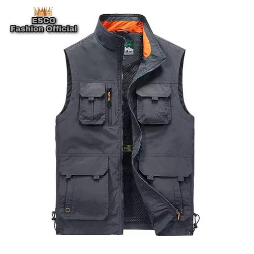 Jual Rompi vest pria/rompi motor/vest pria/rompi outdor/rompi proyek ...