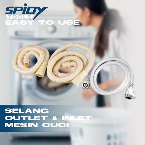 Promo Spidy Selang Outlet 1,5M 2M dan Inlet 1,5M Mesin Cuci Universal ...