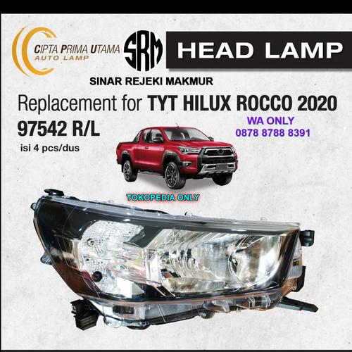 Jual LAMPU DEPAN HEAD LAMP CPU TOYOTA HILUX REVO ROCCO 2020 2021 2022 ...