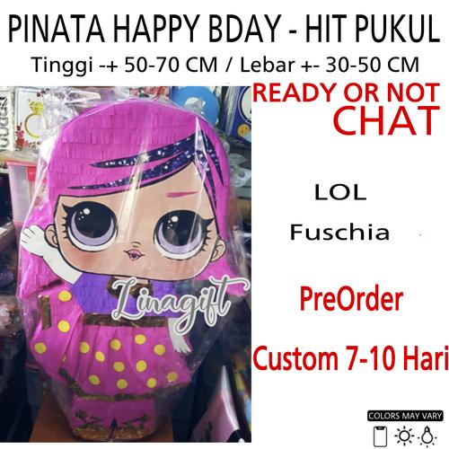 Jual PINATA HAPPY BIRTHDAY ULANG TAHUN LOL READY GRAB GOJEK INSTANT ...