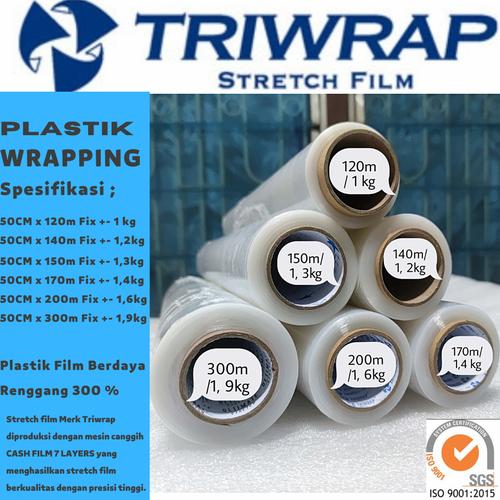 Jual Plastik Wrapping 50 CM Stretch Film Wrapping Plastik Wrap ...