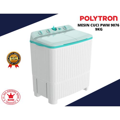 Jual Mesin Cuci 2 Tabung POLYTRON PWM-9076 9KG Twintub Washing Machine ...