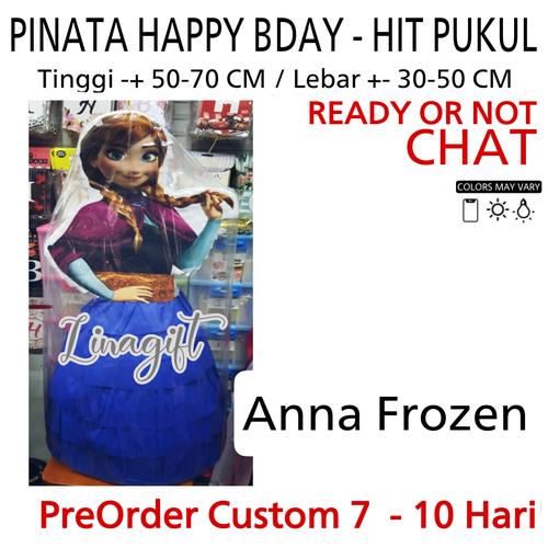 Promo PINATA ULANG TAHUN HAPPY BIRTHDAY FROZEN ANNA PREORDER GRAB GOJEK ...