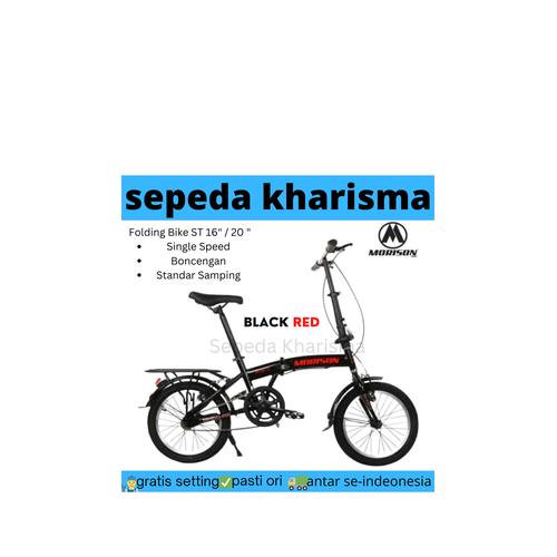 Jual Sepeda Lipat Morison 5577 Single Speed ukuran 16 & 20 Inch - pink ...