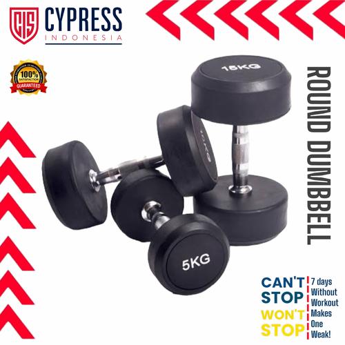 Jual Round Dumbbell Set - Dumbel Set - 2.5-25Kg - Jakarta Barat - Cypress Indonesia | Tokopedia