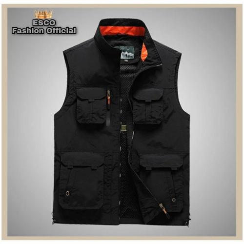 Jual Rompi vest pria/rompi motor/vest pria/rompi outdor/rompi proyek ...