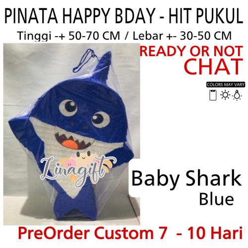 Jual PINATA PINKFONG BABY SHARK PINK YELLOW BLUE READY GOJEK INSTANT ...