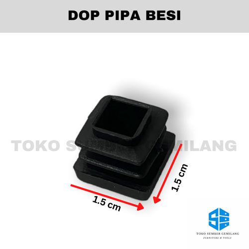 Jual Dop Pipa Besi / Dop Pipa / Alas Kaki Kursi / Dop 15 mm x 15 mm ...