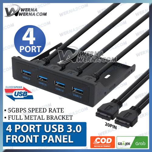 Jual 4 Port USB 3.0 Front panel to Mainboard PC 20 Pin - Jakarta Pusat ...