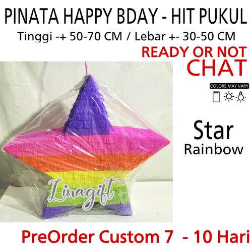 Jual PINATA ULANG TAHUN HAPPY BIRTHDAY BINTANG/ STAR UNIVERSAL READY ...