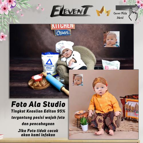 Jual Cetak Foto Bayi Ala Studio Edit Muka Bayi / Ubah Wajah Bayi New ...
