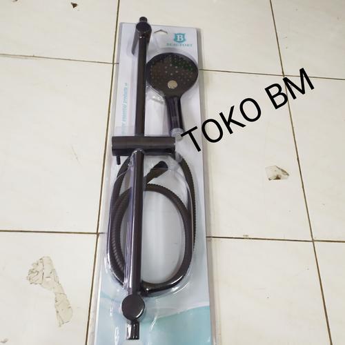 Jual shower tiang bulat hitam doff/shower black beaufort - Kota Depok ...