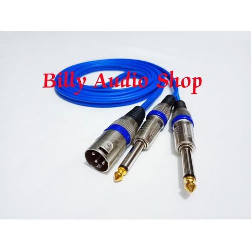 Jual Kabel Audio Canon XLR Male ke Jack Akai Mono Cabang 50cm - 20 ...