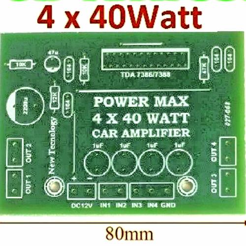 Jual Kit Power Amplifier Toshiba 4 Channel BTL Stereo plus Heatsink ...