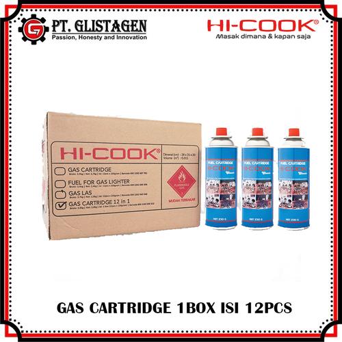 Jual Gas Hi-Cook 230gr 12in1 / Gas Cartridge 1box isi 12pc - Jakarta ...