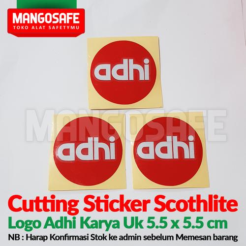 Jual Cutting Sticker Logo Adhi Karya Helm Proyek Safety Stiker ...