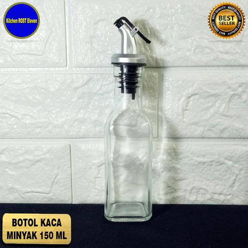 Jual botol kaca 150ml / botol minyak / botol cuka / botol saus / botol ...
