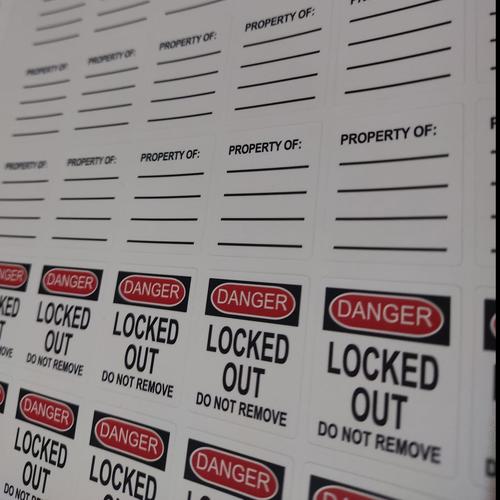 Jual Loto Safety Padlock - Lockout Tagout Sticker - English - Jakarta ...