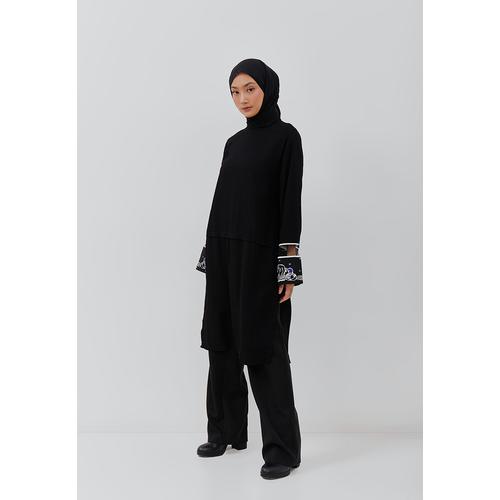 Jual Axelle Tunik Black Batik Bono Combination - Putih - Kota Bandung ...