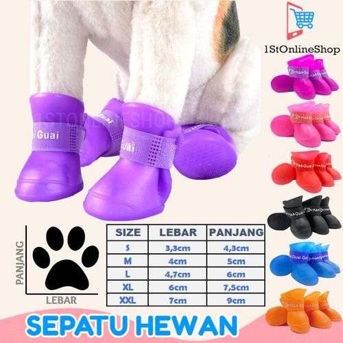 Jual Sepatu Hewan Karet Silikon Anti Air Slip Waterproof Besar Kecil ...