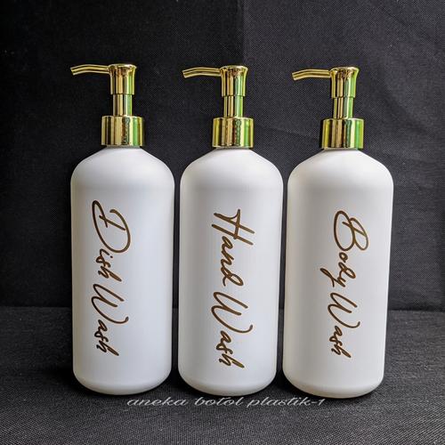 Jual BOTOL SABUN CAIR PUMP 500ML AESTHETIC PUTIH DOFF / BOTOL PUMP ...