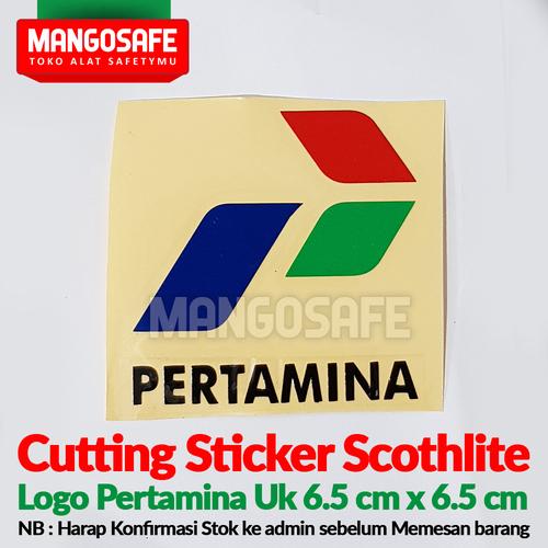 Jual Cutting Sticker Logo Pertamina Helm Proyek Safety Stiker Scothlite ...