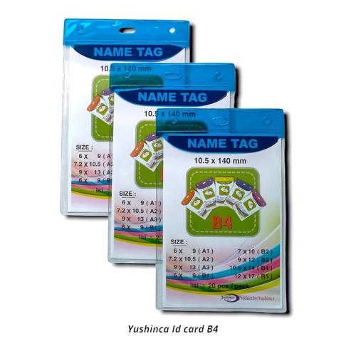 Jual PLASTIK TANDA PENGENAL NAMA MIKA NAME TAG ID CARD HOLDER B4 - Kota ...