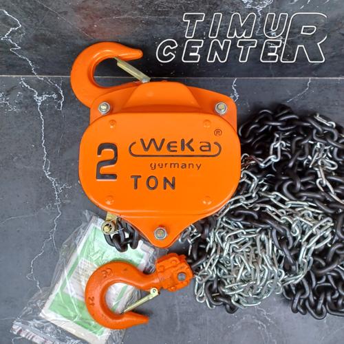 Jual Chain Block 2 Ton Takel Katrol Rantai WEKA Germany - 6 Meter ...