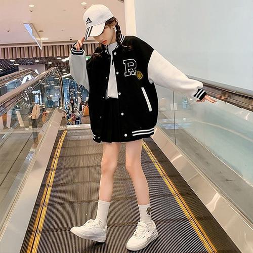 Jual Jaket Varsity Anak Model Baseball Umur 1-16 Tahun Sablon R Smile ...